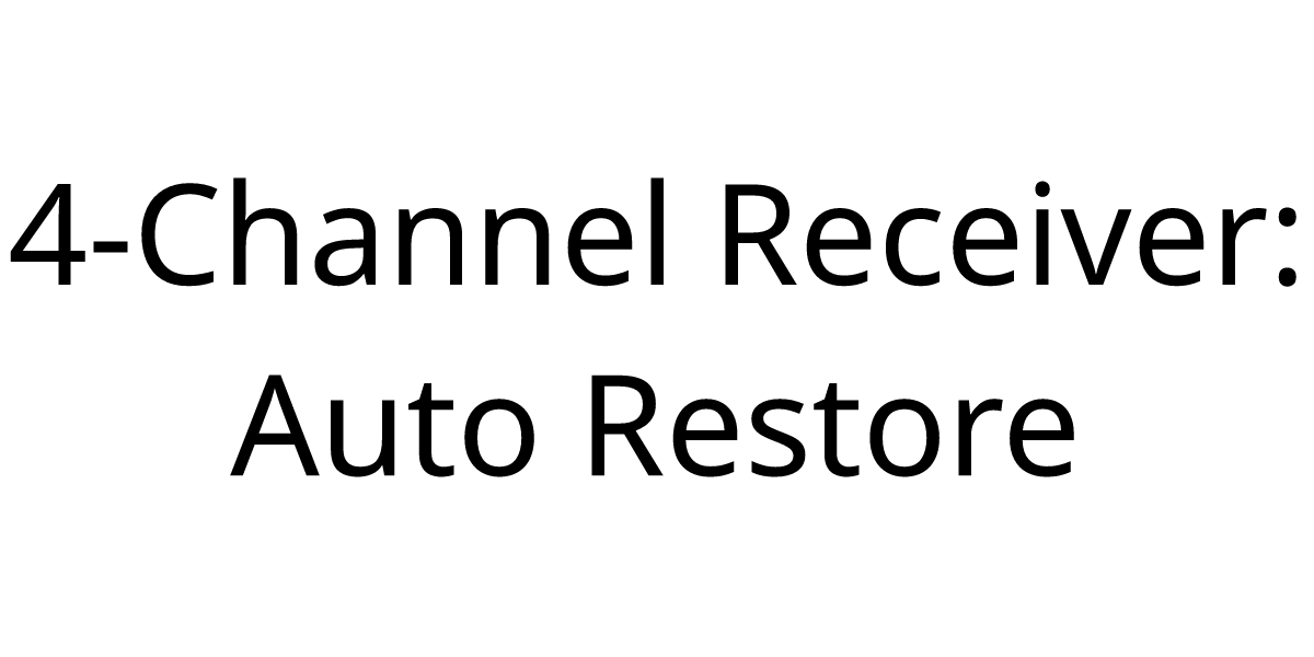 4-Channel Receiver: Auto Restore & Messages | STI Global (Americas)