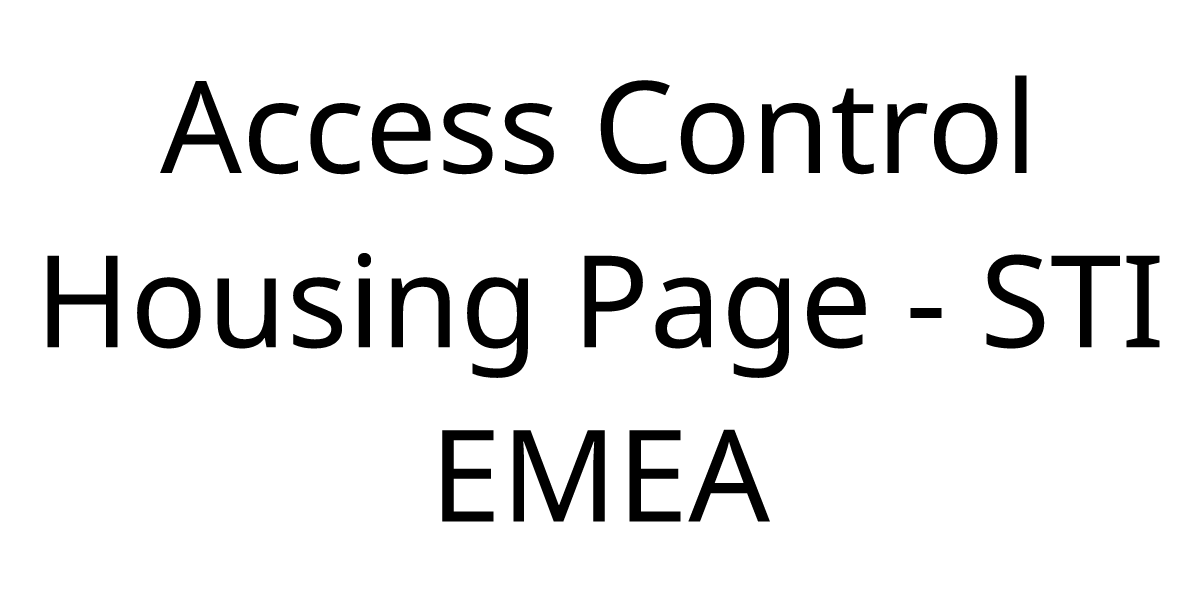 Access Control Housing Page - STI EMEA | STI Global (EMEA)