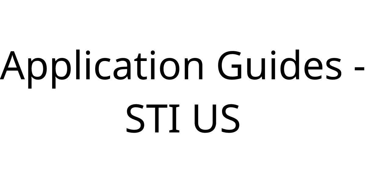 Application Guides - STI US