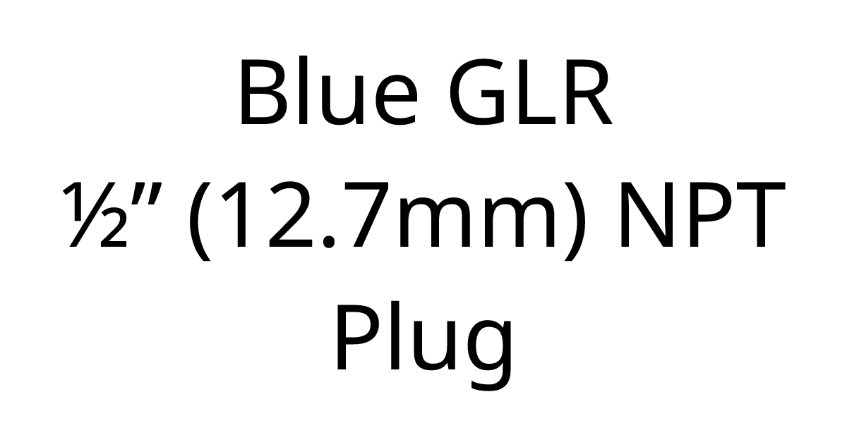 Blue GLR ½” (12.7mm) NPT Plug | STI Global (Americas)