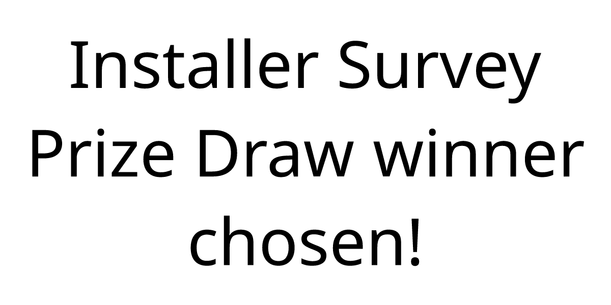 Installer Survey Prize Draw winner chosen! | STI Global (EMEA)