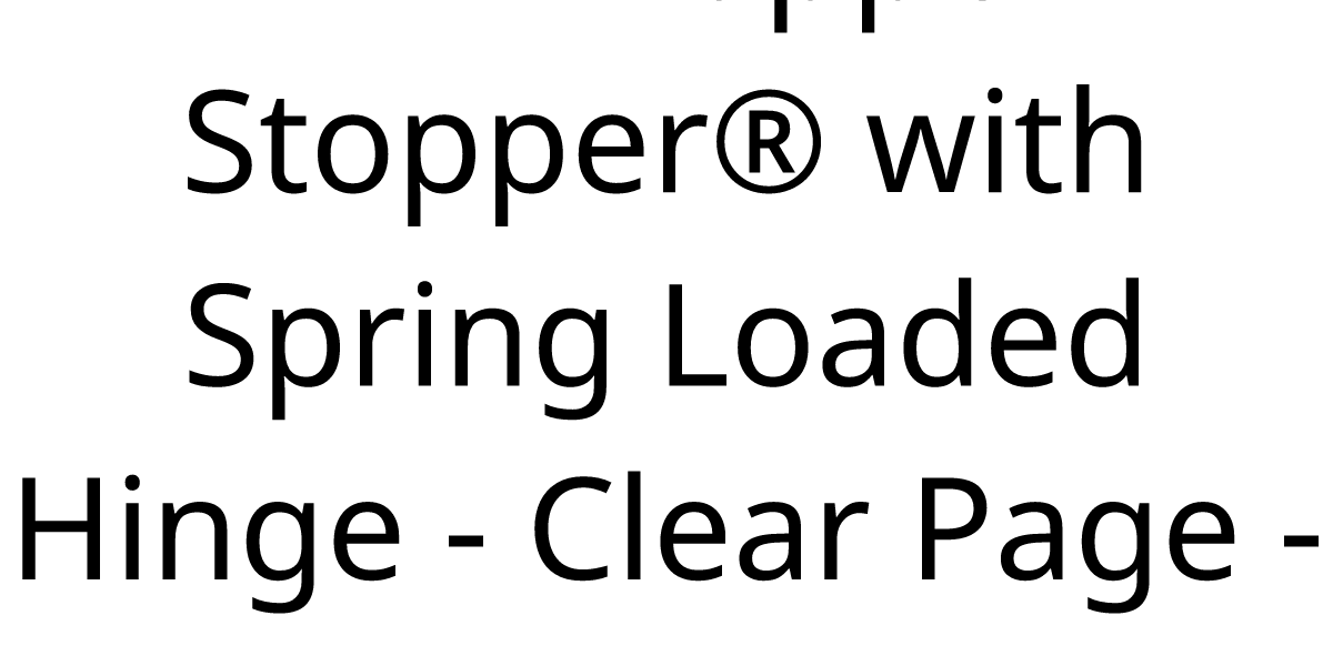 Mini Bopper Stopper® with Spring Loaded Hinge - Clear Page - STI AMERICAS