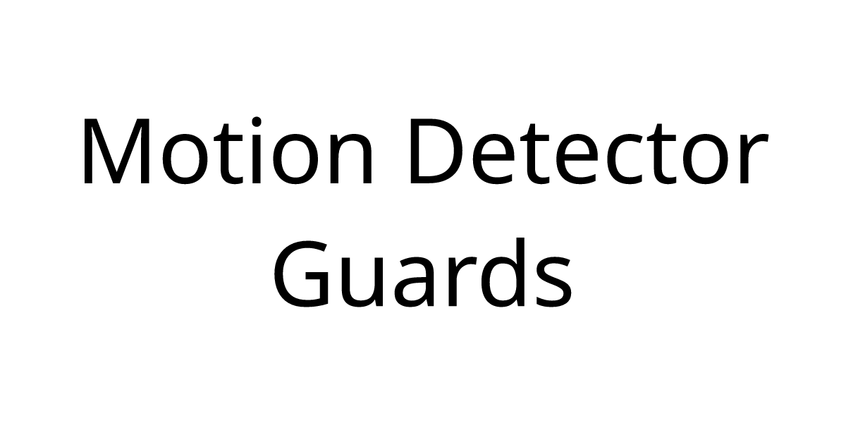 Motion Detector Guards | STI Global (Americas)