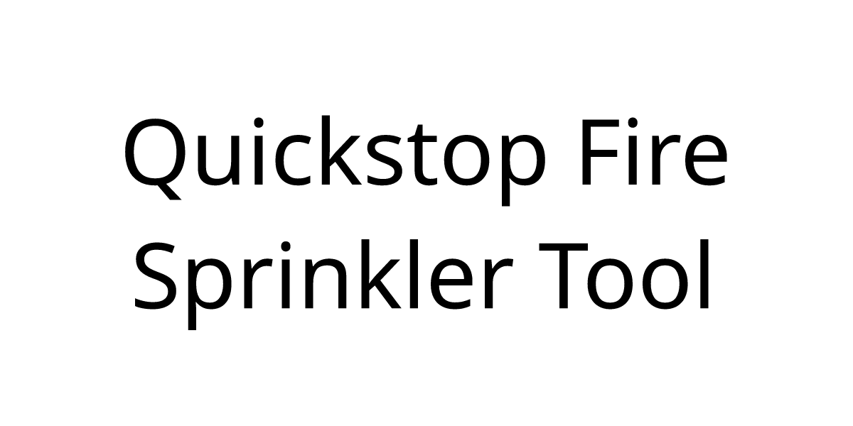 Quickstop Fire Sprinkler Tool | STI Global (Americas)