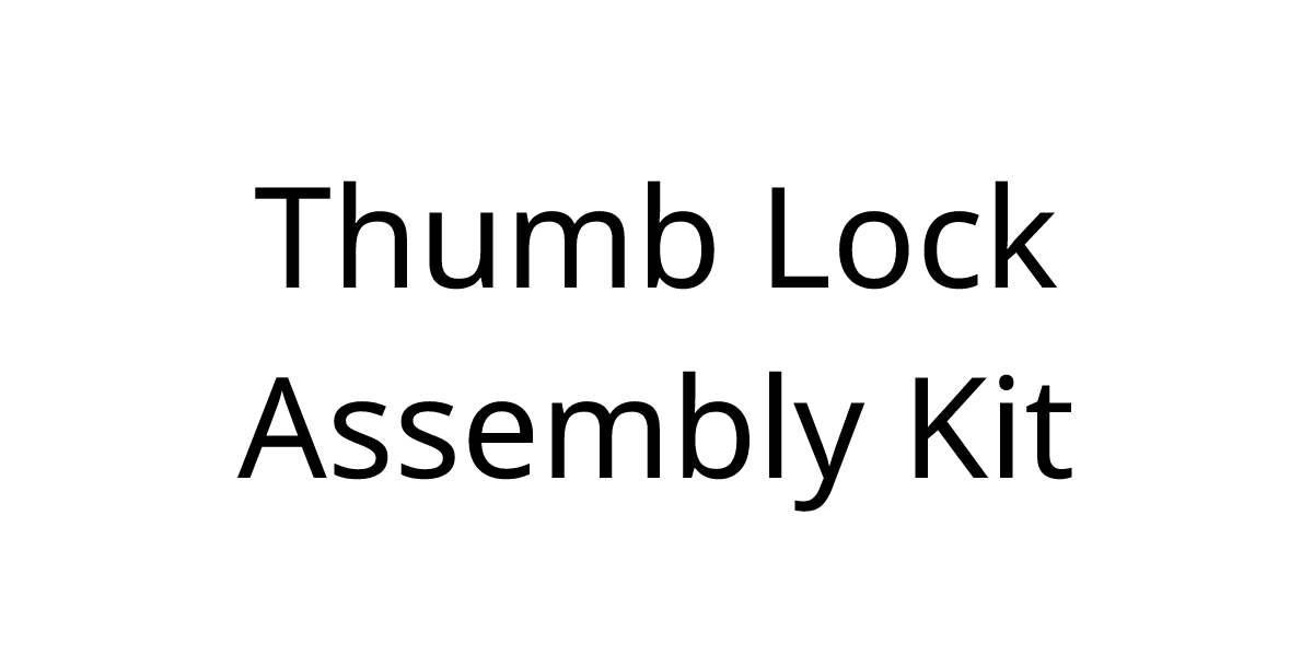 Thumb Lock Assembly Kit | STI Global (EMEA)