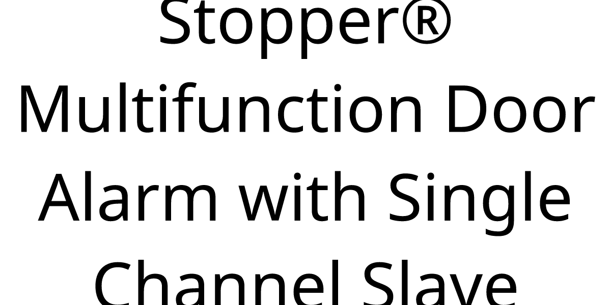 Wireless Exit Stopper® Multifunction Door Alarm with Single Channel ...